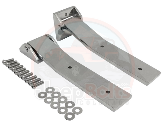 Jeep JK Wrangler Hinges - Stainless Steel or Black Powder Coated ...