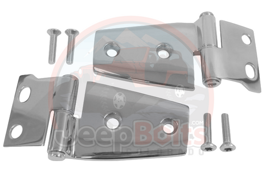 Jeep JK Wrangler Hinges - Stainless Steel or Black Powder Coated ...